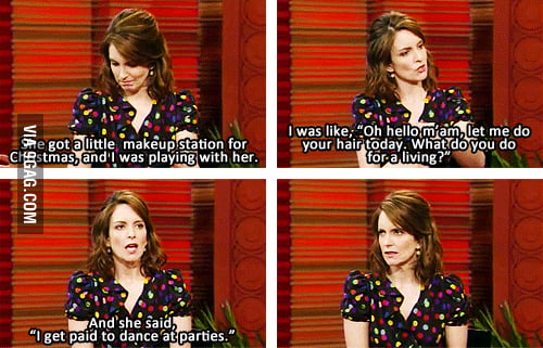 Tina Fey's daughter has a bright future - 9GAG