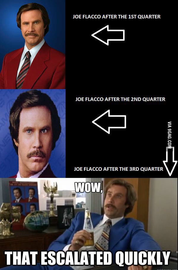 Joe Ferrell during Ravens game on Thursday - 9GAG