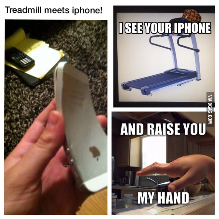 Hand+Treadmill=Third Degree Burns - 9GAG