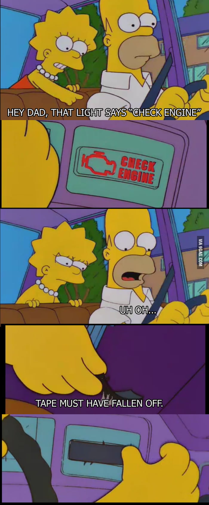 How to fix "Check Engine" light problem - 9GAG