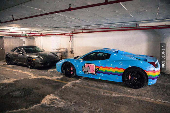 Nyan Cat Ferrari - 9GAG