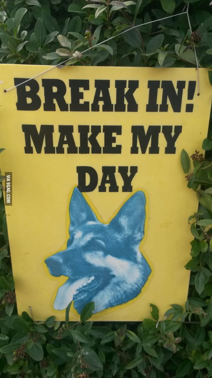 Go on, Break in.. - 9GAG