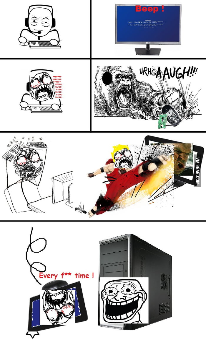 After watching all those gif of people smashing their computer I ...