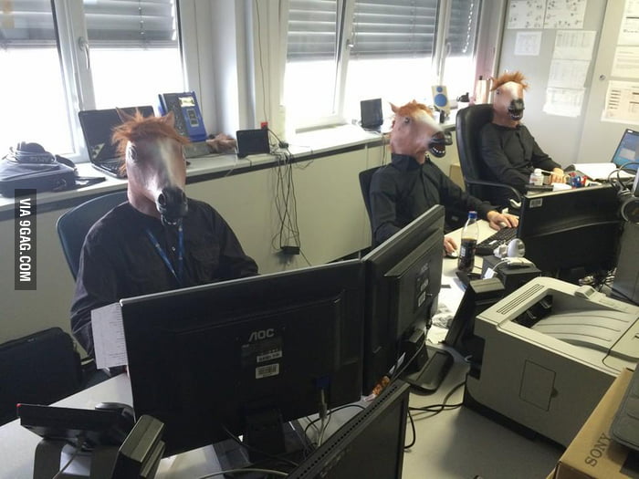 Just an ordinary day at the office - 9GAG