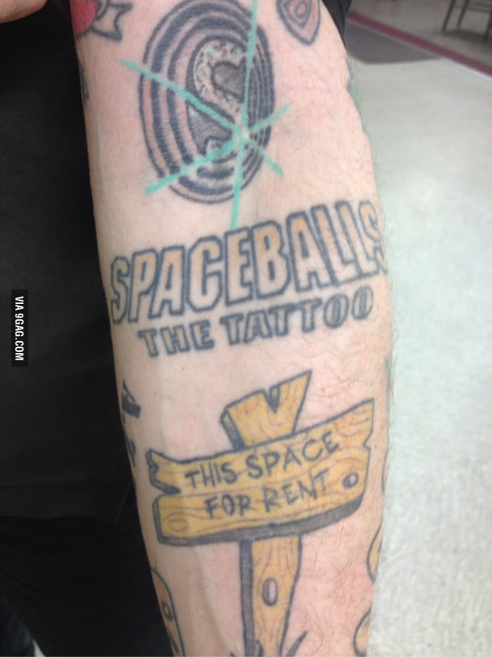 Spaceballs the Tattoo. His last name is Swarts too ! - 9GAG