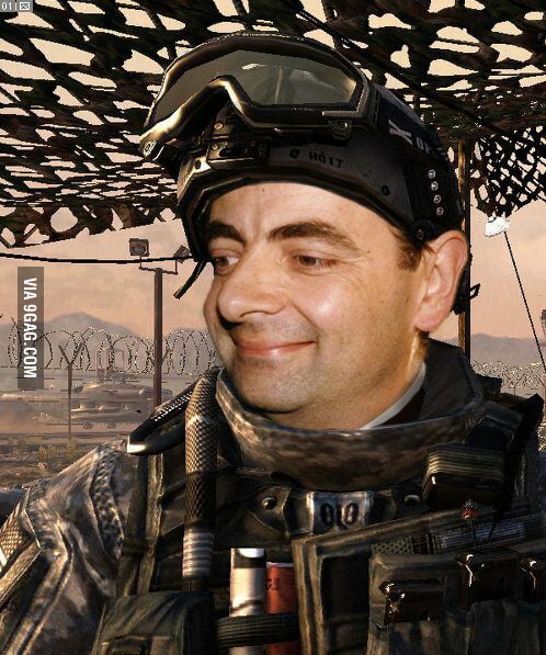 Mr bean in mw2. Just like and scroll... - 9GAG