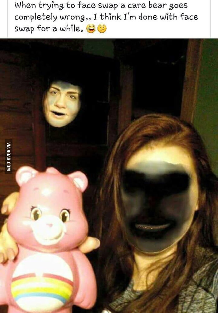 When face swap gone creepy. - 9GAG