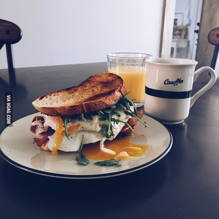 The BECA - Bacon, eggs, cheese, avocado (plus arugula, cholula mayo ...