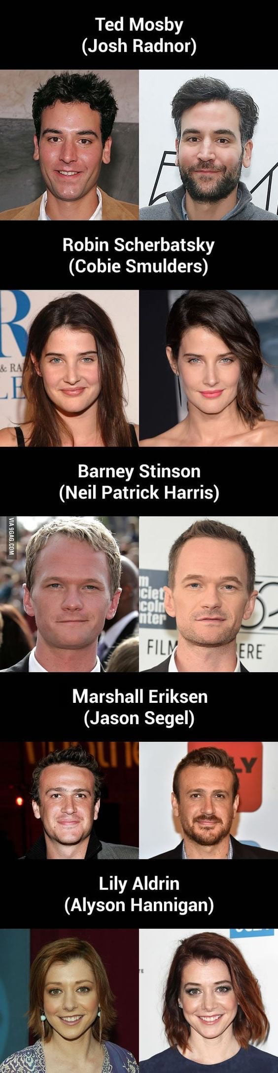How I met your mother cast! Then vs now - 9GAG