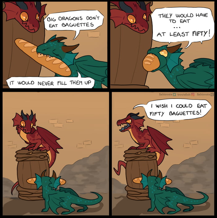 Dragons love bread - 9GAG