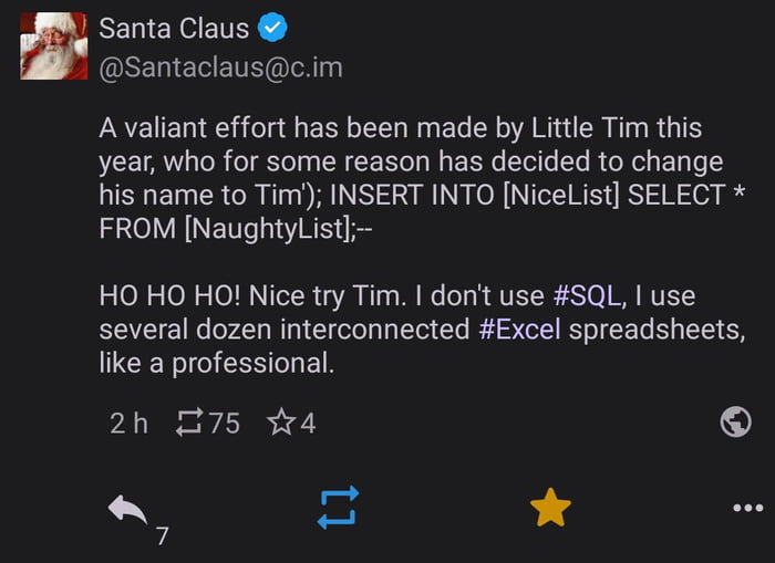 Santa vs SQL Injection - 9GAG