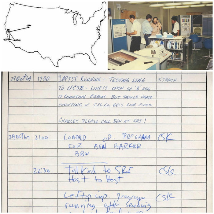 The first internet message was sent on 30 October1969. They wanted it ...