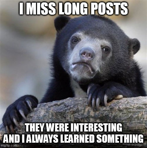 I miss long posts - 9GAG