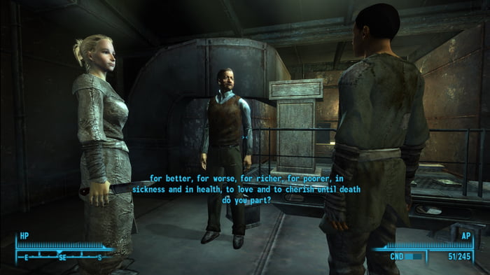 Well well well what a wonderful marriage in fallout 3 - 9GAG