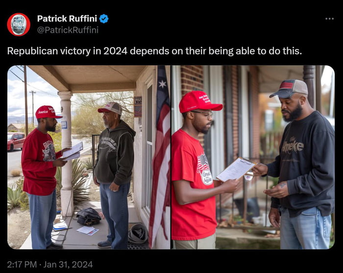 Republican victory in 2024 depends on AI-generated three-armed Black ...