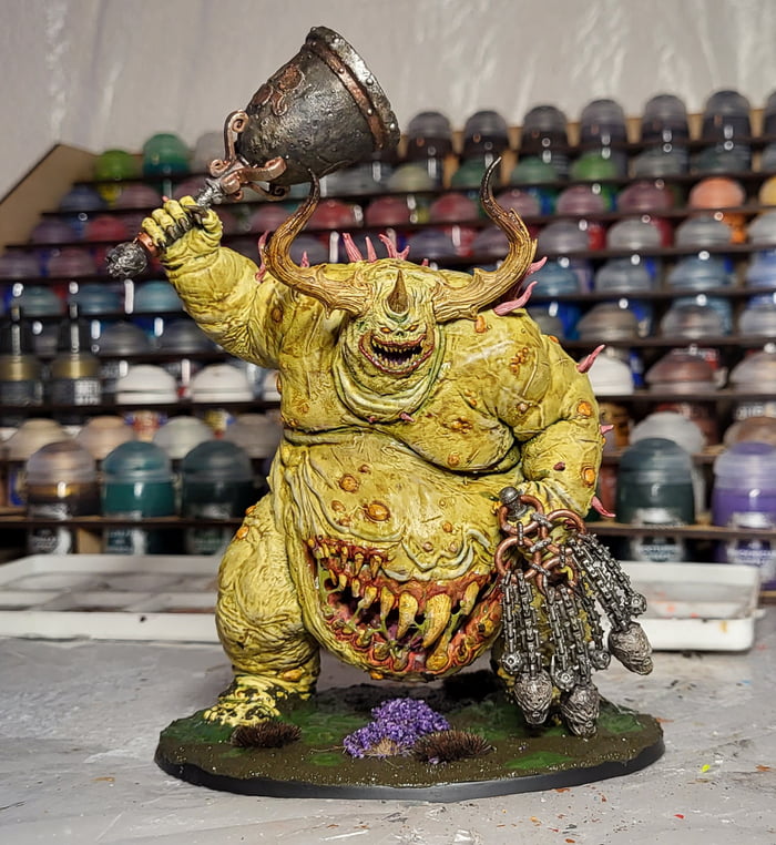Great Unclean One with mainly Contrast paints - Model Designed by Emang ...