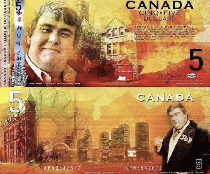 Might as well make a new $5 bill with a true Canadian icon since we're ...