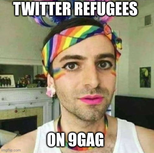 They here downvoting your shitpost... - 9GAG