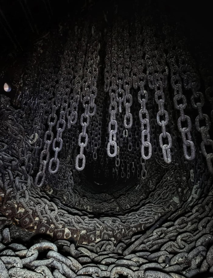The inside of a rotary kiln - 9GAG