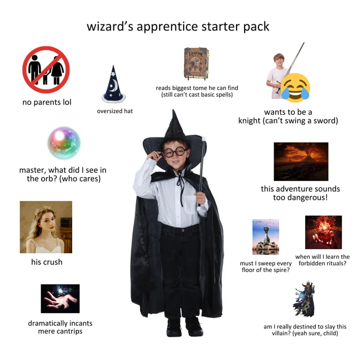 Wizard's apprentice starter pack - 9GAG