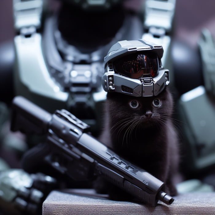 Just another AI picture: Halo Kitty - 9GAG