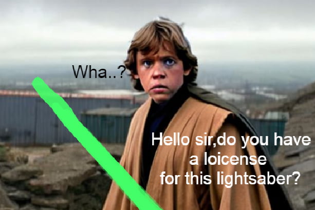 Luke Skywalker visiting Great Britain planet. - 9GAG