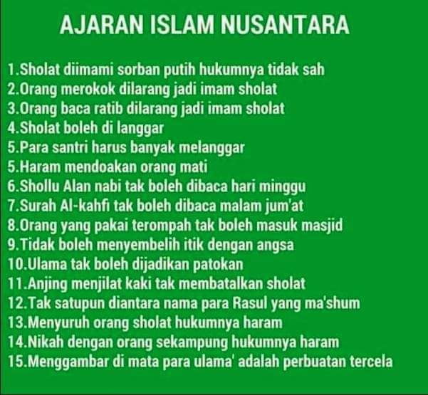 AJARAN ISLAM (NU)SANTARA - 9GAG