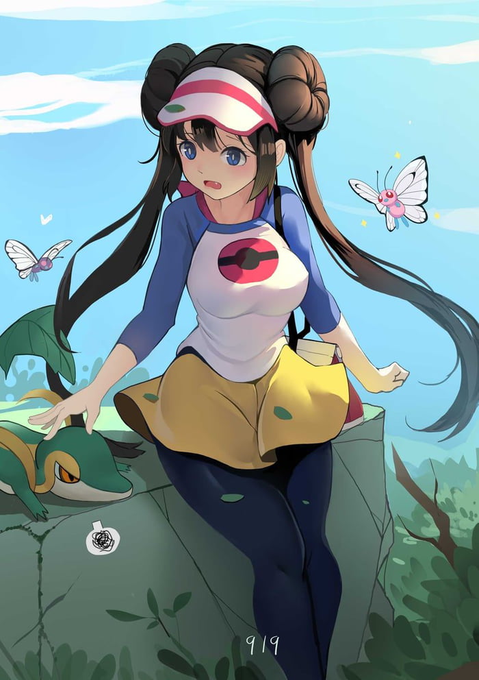 Anime Pantyhose Legs #1063: Pokemon Trainer Rosa/Mei (Pokemon Black 2 ...
