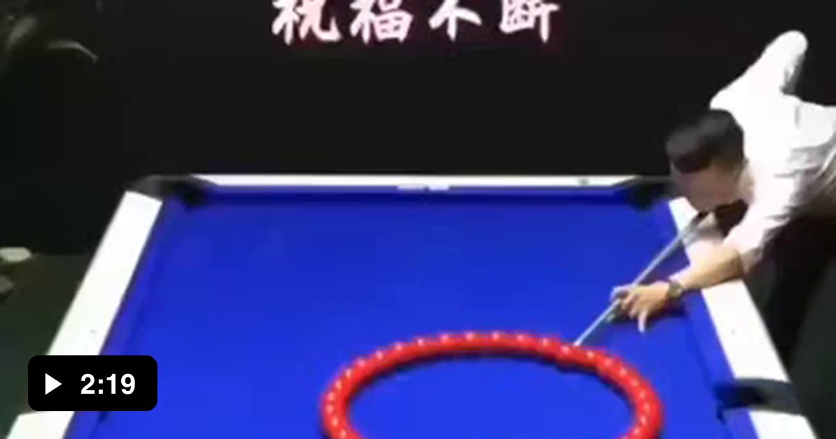 Masterful billiard demonstration - 9GAG