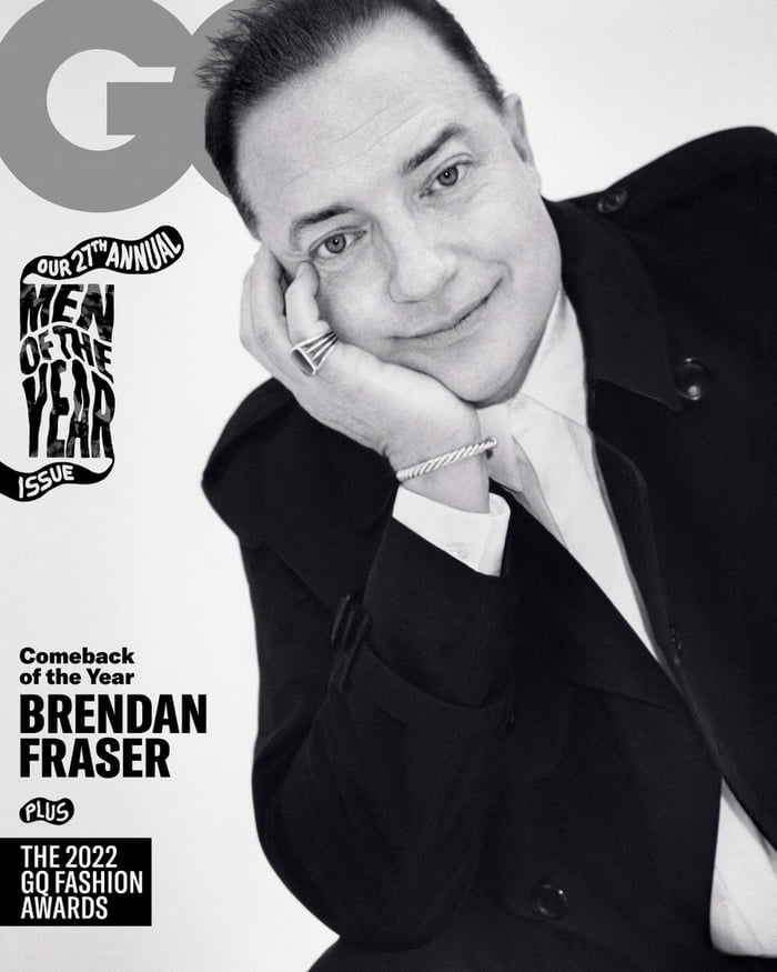 Brendan Fraser named Man of Year 2022 by GQ Magazine - 9GAG