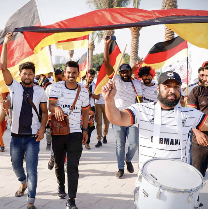 German fans in Qatar - 9GAG