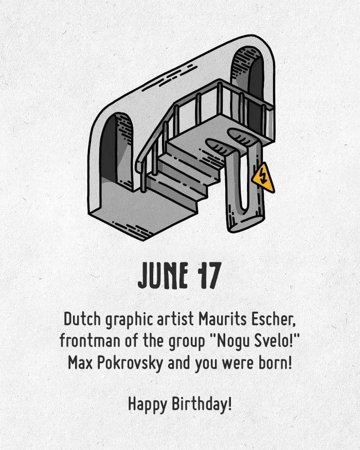 Calendar "Happy Birthday" June 17 - 9GAG