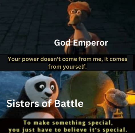 "There is no secret ingredient, it's just you." - 9GAG