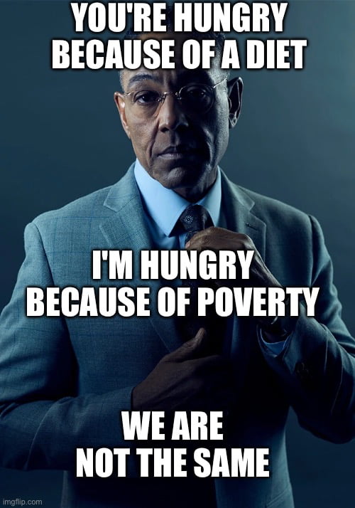 At least poverty keep you slim - 9GAG
