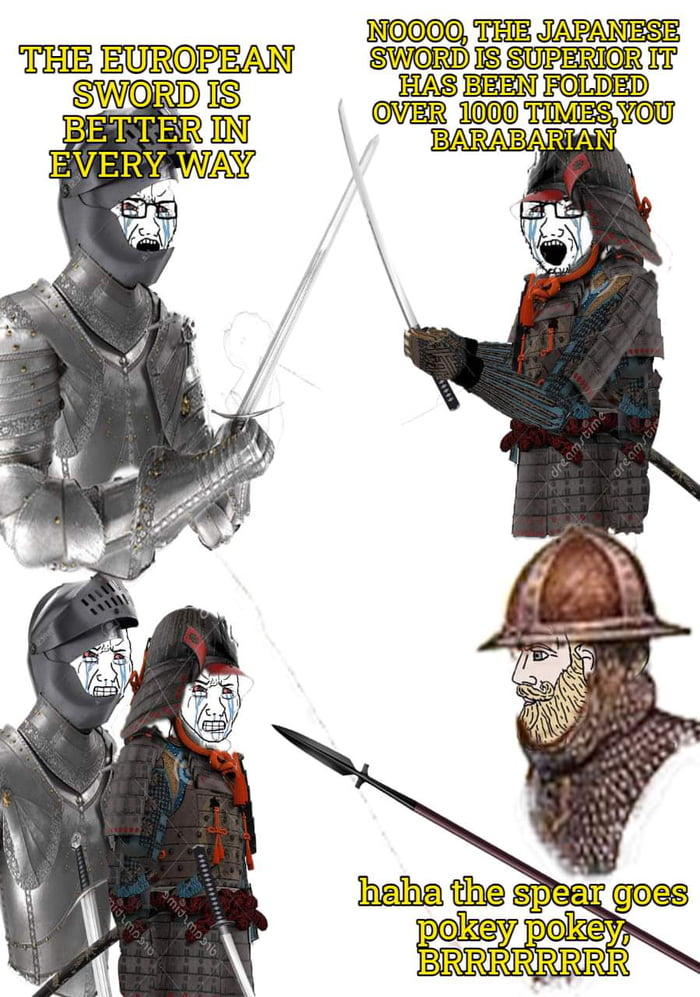 Stick always win, cope . - 9GAG