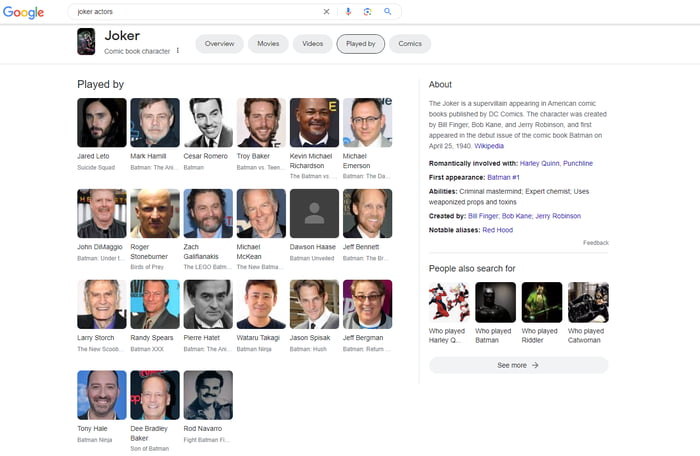 Why Heath Ledger missing? - 9GAG