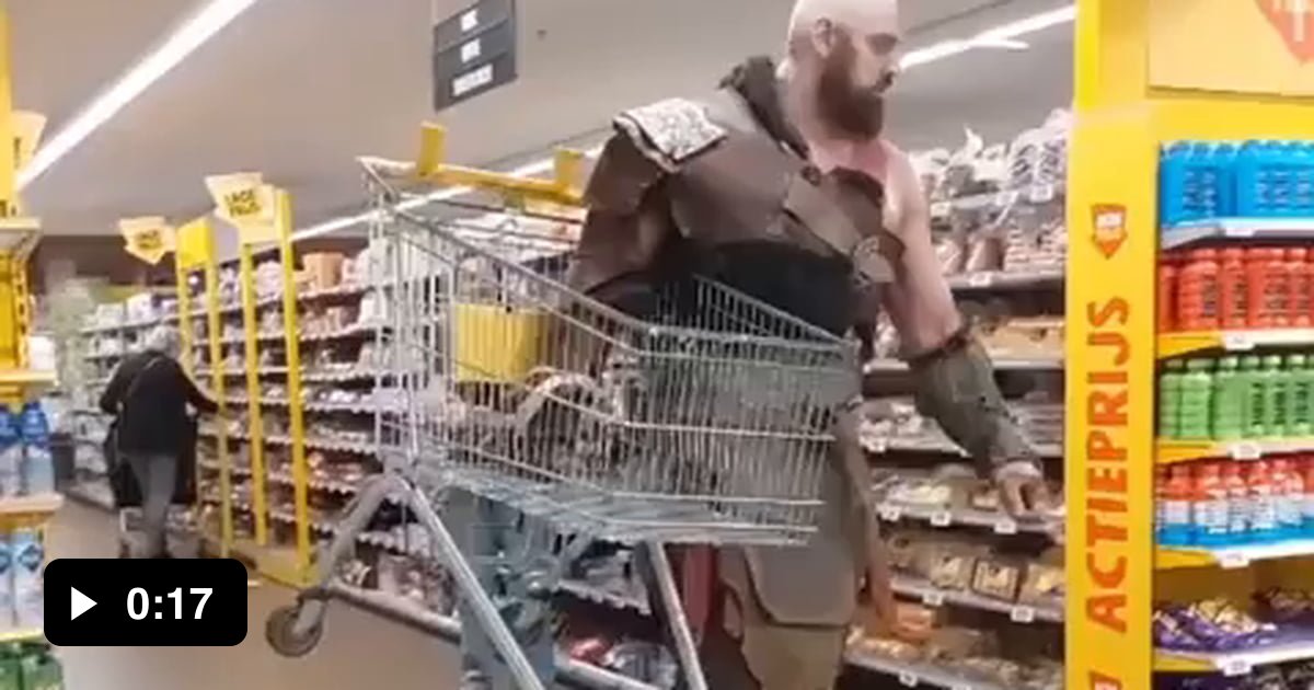 Kratos grocery shopping - 9GAG