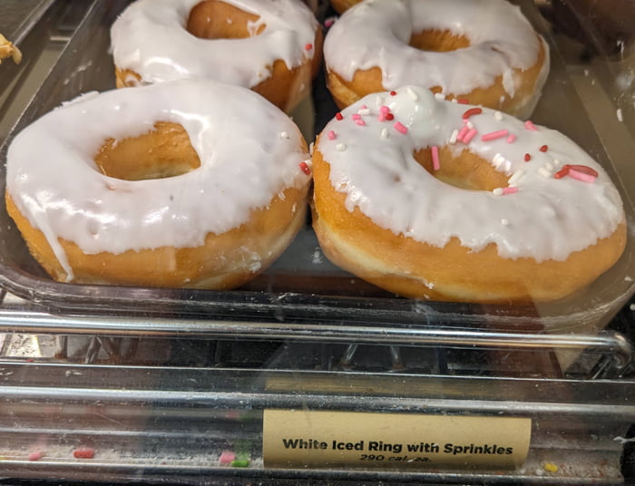 White donut with sprinkles - 9GAG