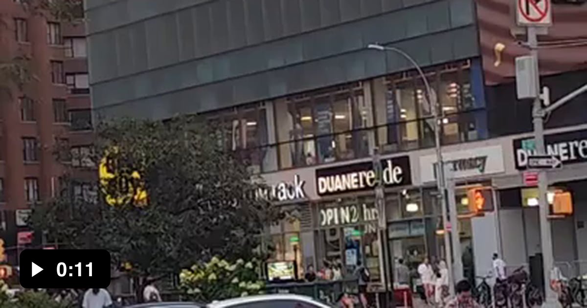 This strange clock is located in Union Square. It doesn't go forward ...