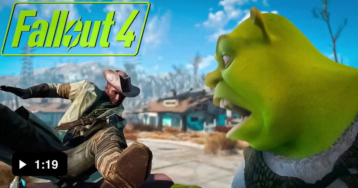 Shrek in Fallout 4 - 9GAG