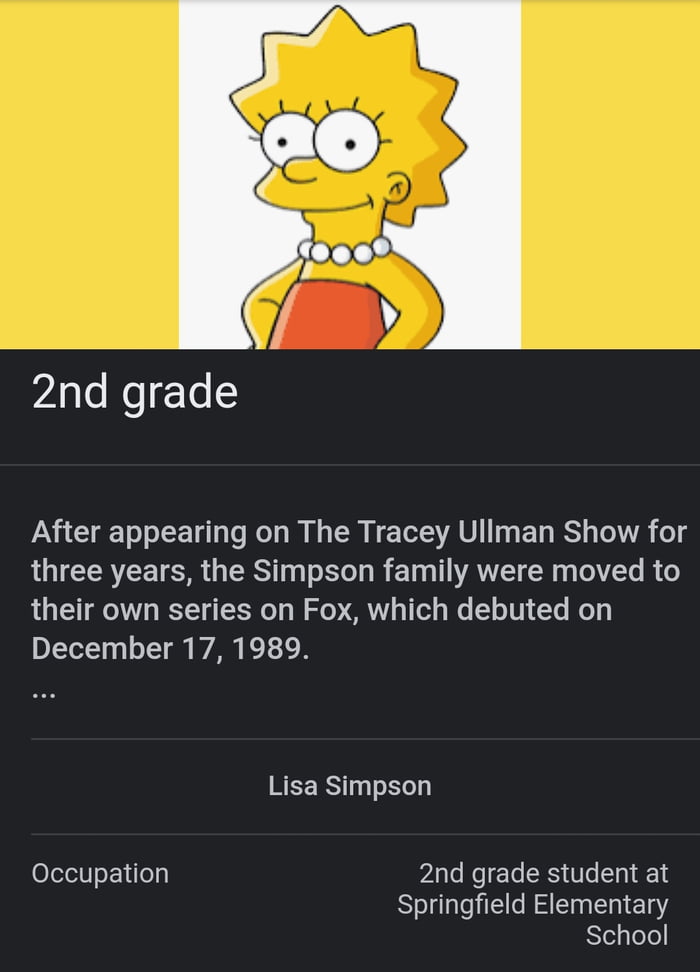 We all believe how Lisa Simpson is smart, but the fact is she can't ...