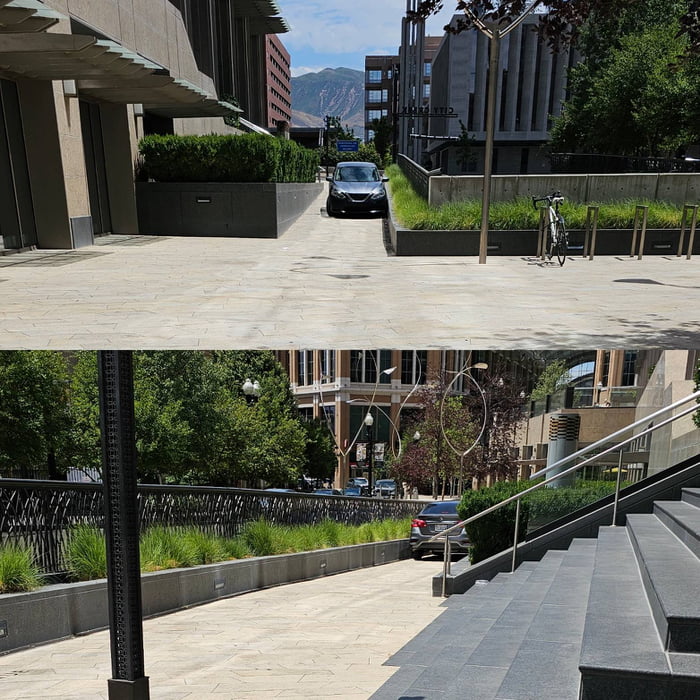 Stuck in the walking path - 9GAG