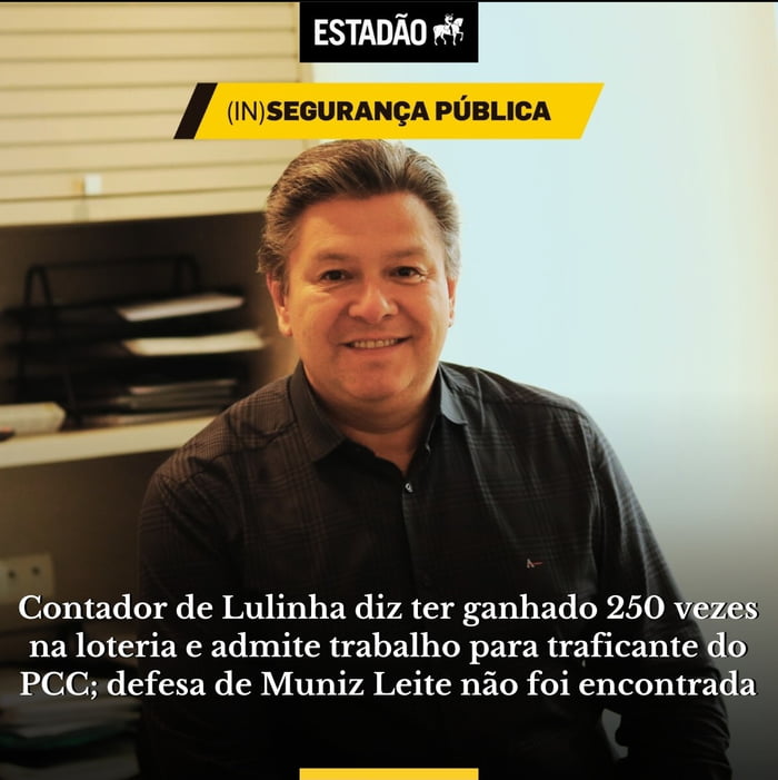 Com certeza deve haver algum equívoco, todo mundo próximo ao Lula é ...