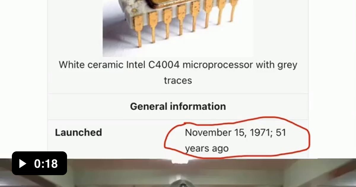 Happy birthday intel 4004 - 9GAG