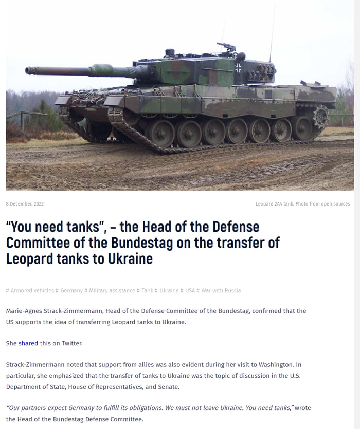 Leopard II Tanks delivery seems just around the corner ! - 9GAG