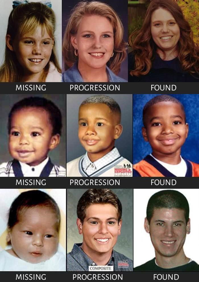 The accuracy of missing child age progression photos - 9GAG