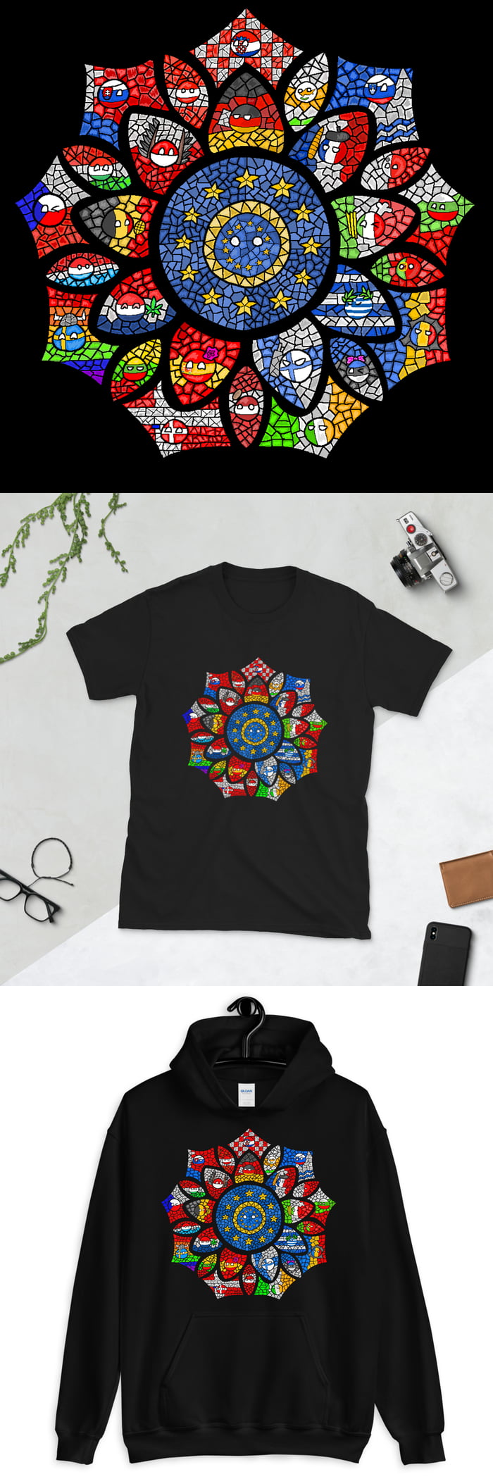 Follow up to the Ode to joy post, some people wanted this on clothings ...