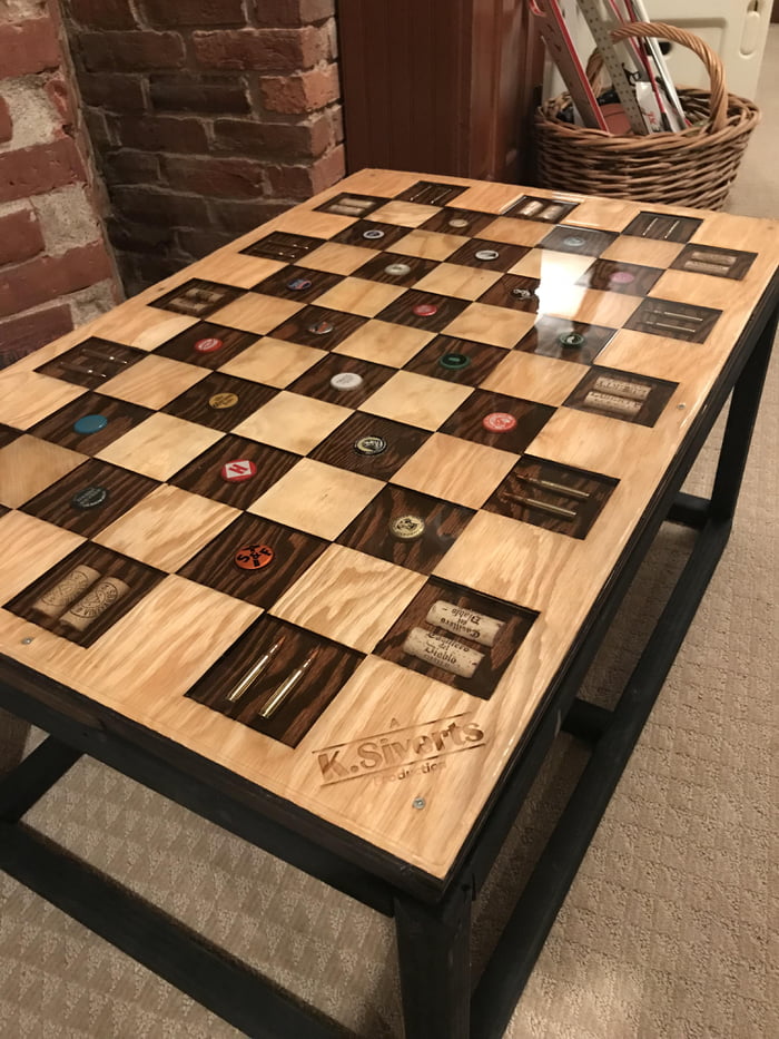 Made this coffee table from scratch, fun project. - 9GAG