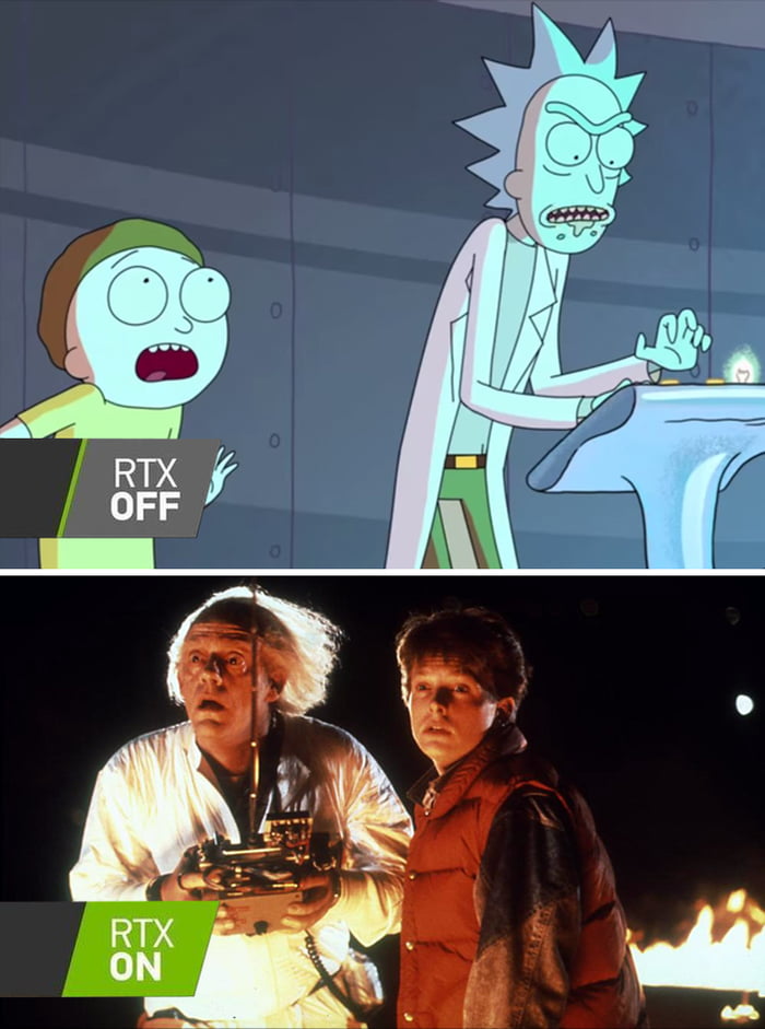 Rick and Morty with Ray Tracing - 9GAG