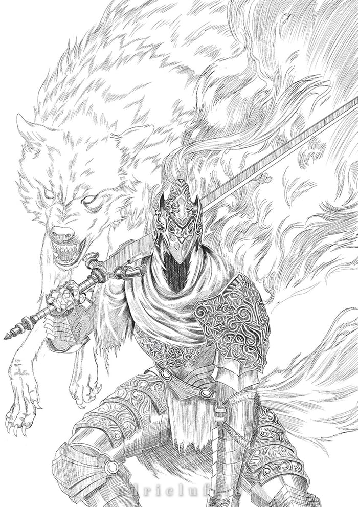 Artorias The Abysswalker Drawing